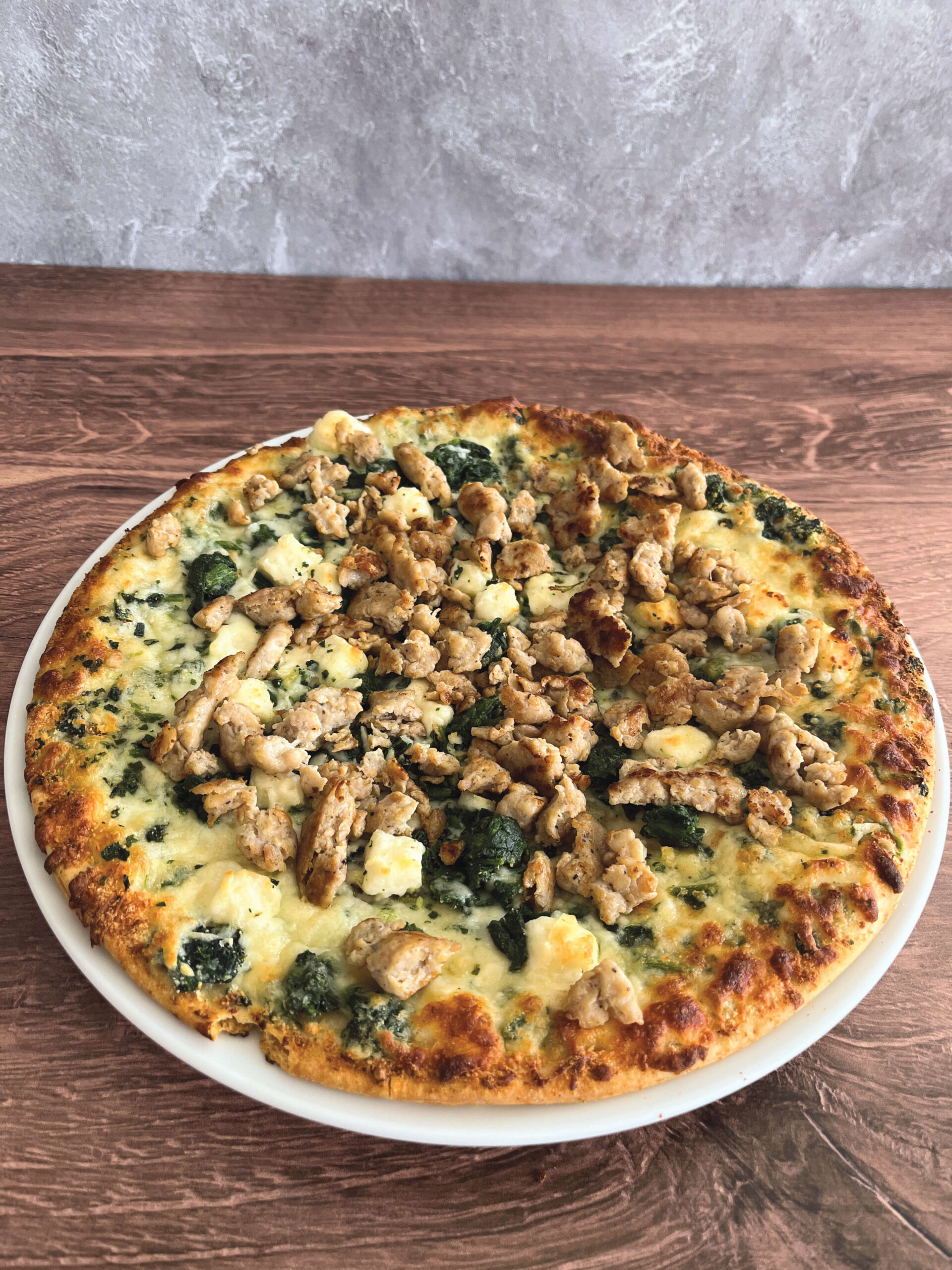 Hatch Chile Chicken Sausage Pizza - Polidori Sausage